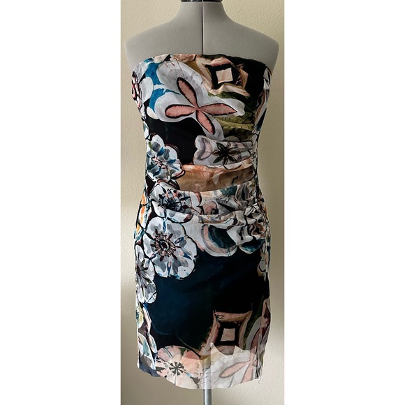 Elana Kattau | Dresses | Elana Kattau Mesh Draped Ruched Stretch Tube ...